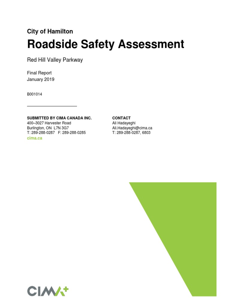 CIMA Roadside Safety Assessment January 2019 | PDF | Traffic Collision ...