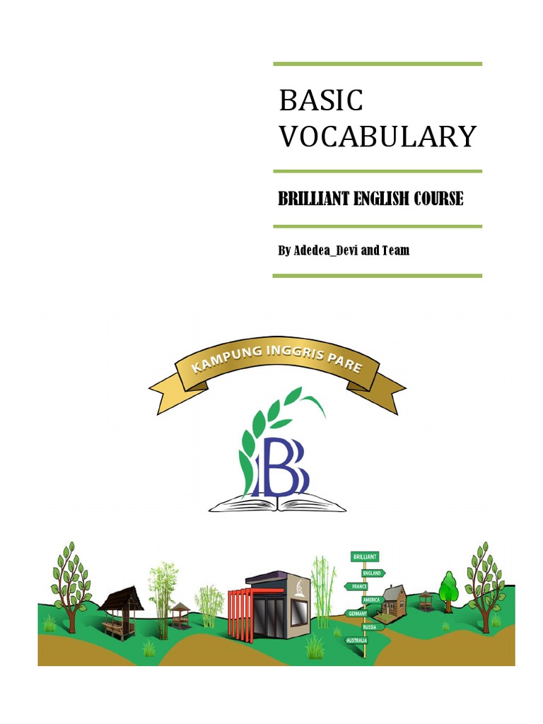 Basic Vocabulary: Brilliant English Course | PDF | Verb | Adjective