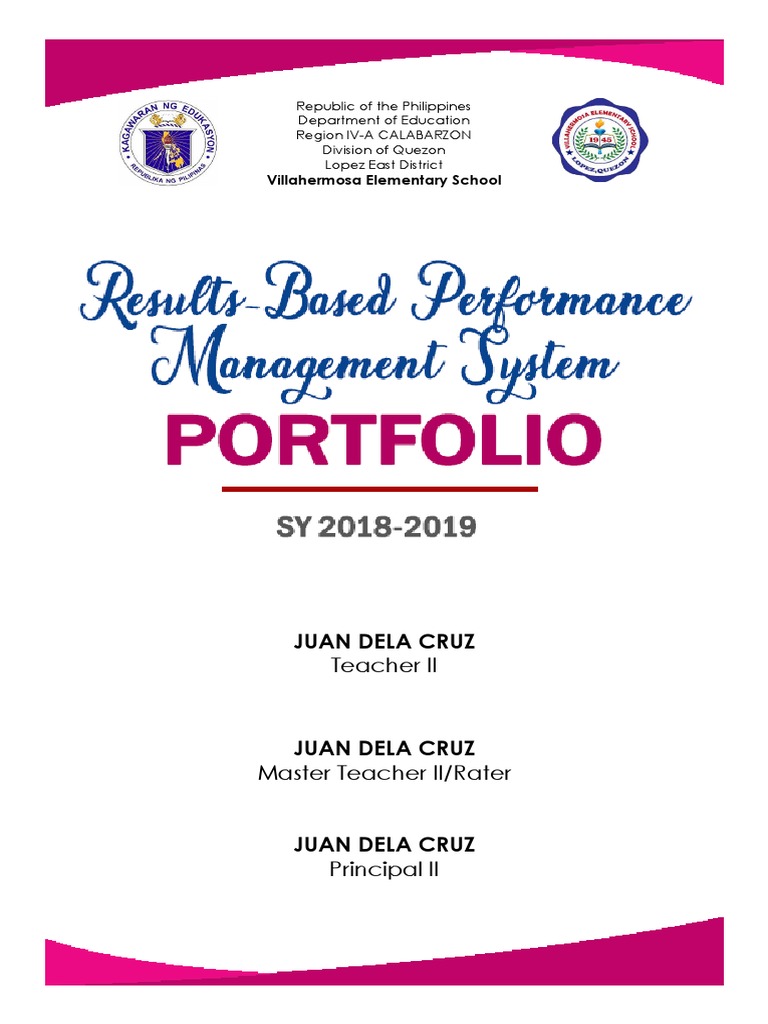 Rpms Portfolio Cover | PDF
