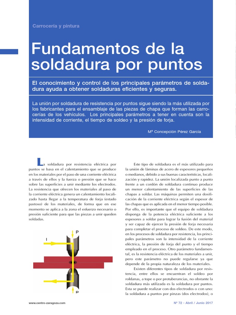 Fundamentos de La Soldadura Por Puntos | PDF | Soldadura | Construcción