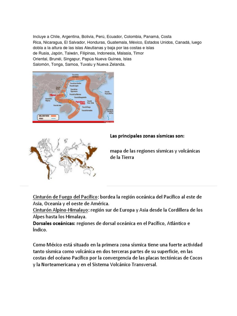 Cinturón de Fuego | PDF | Volcán | océano Pacífico