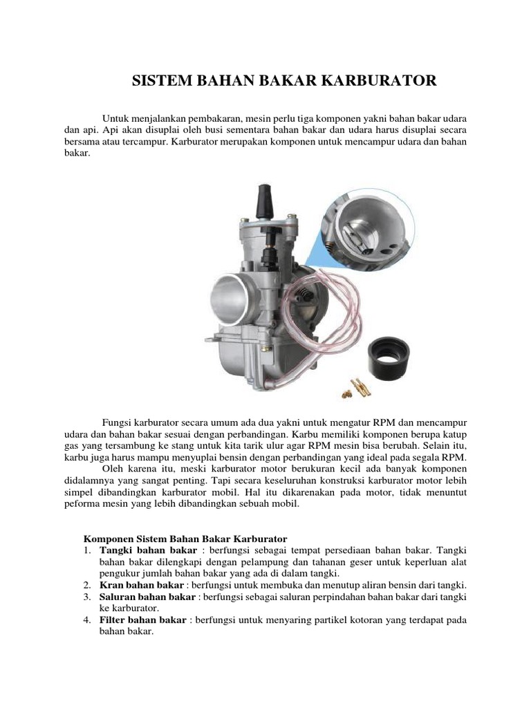 Karburator | PDF