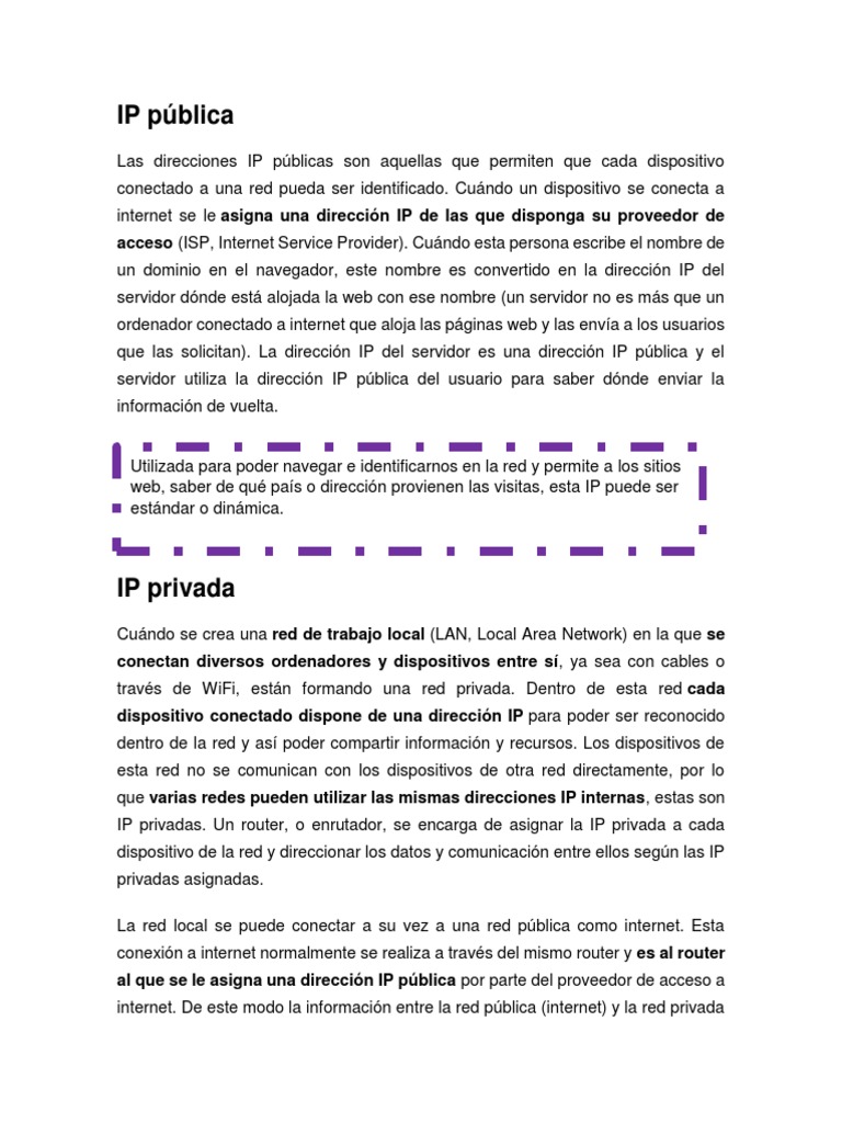 ¿Qué Son Las IP? ¿Qué Son Las Mascaras de Subred? | PDF | Dirección IP ...