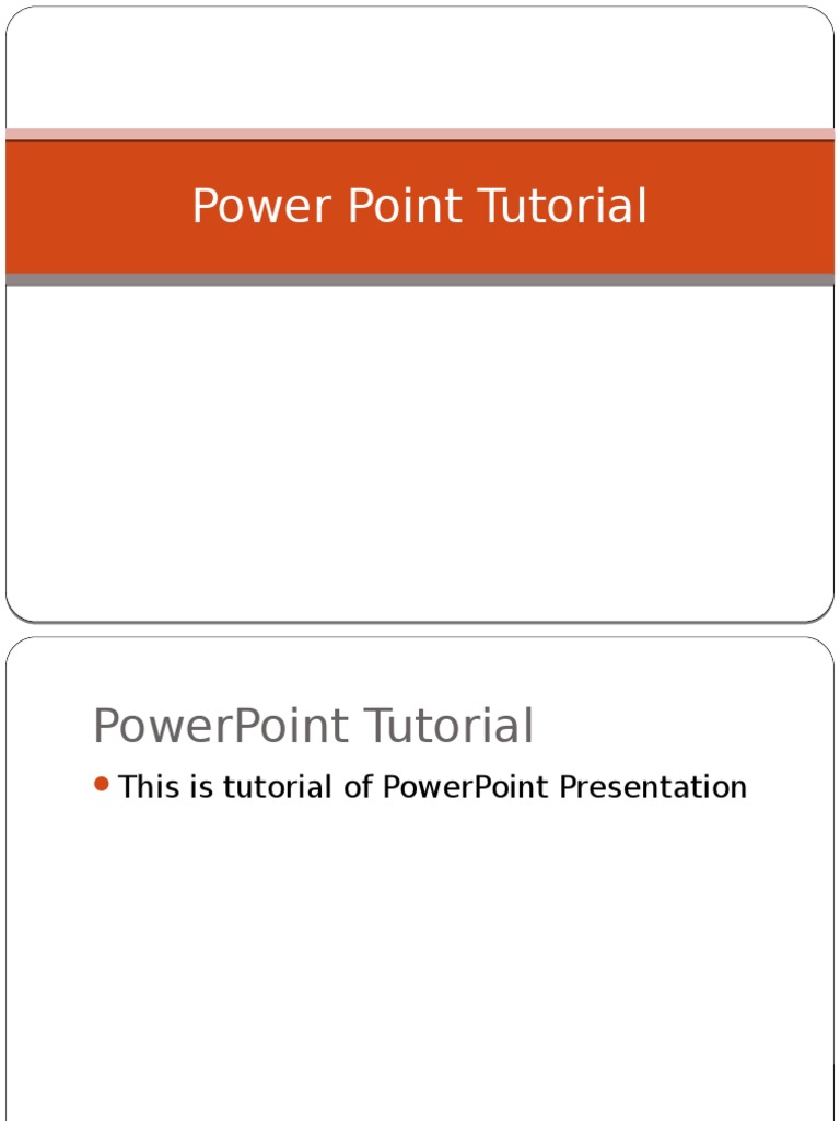 Power Point Tutorial 12345 | PDF