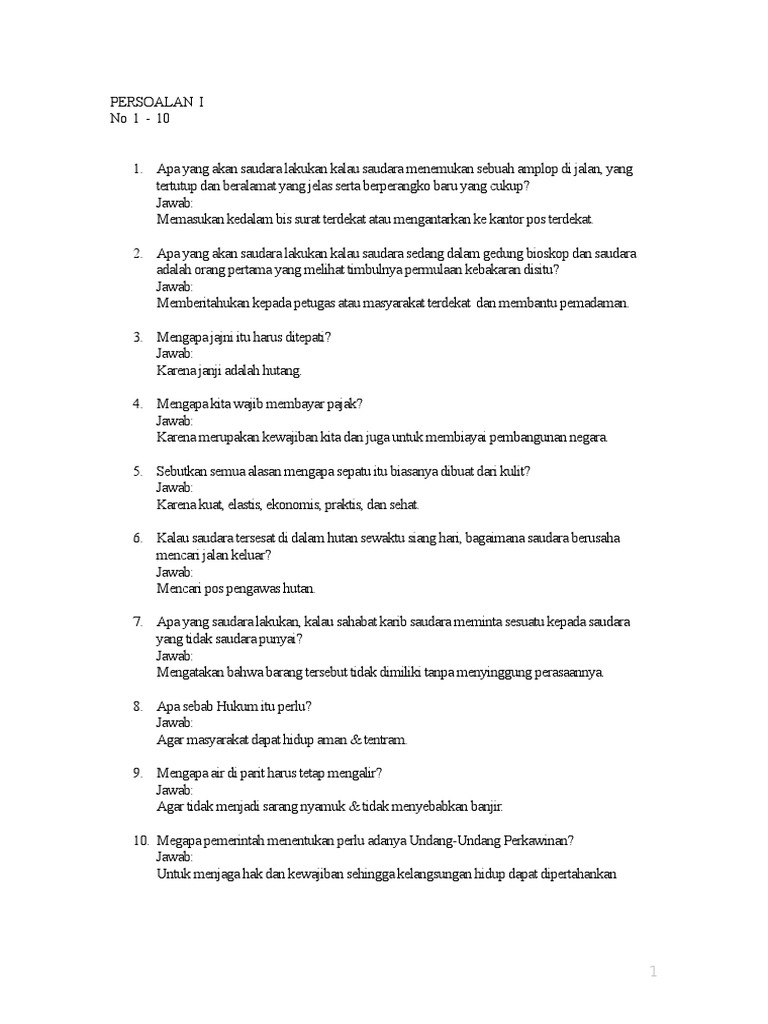 Tes Psikologi Univ Gunadarma | PDF