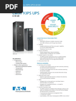 Eaton 93t Ups Datasheet | PDF | Alternating Current | Electricity