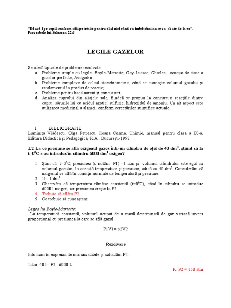 Legile Gazelor1 | PDF