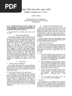 AIP Sample Paper | PDF | Microsoft Word | Page Layout