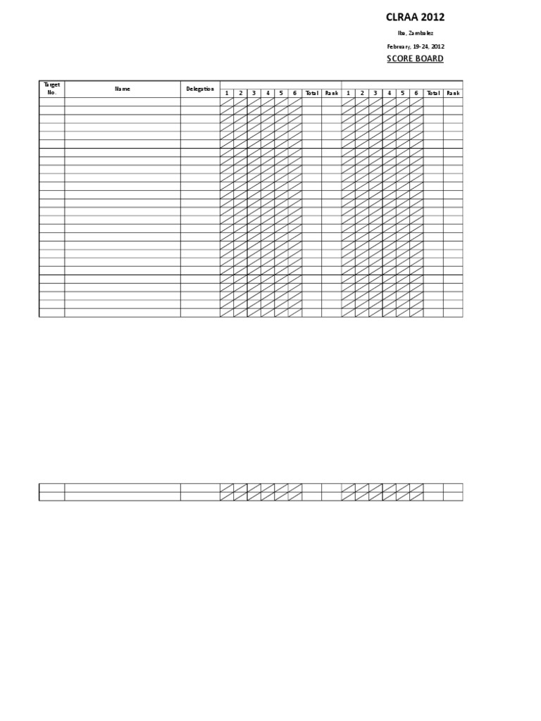 Documents For Tournament | Download Free PDF | Archery | Scoutcraft