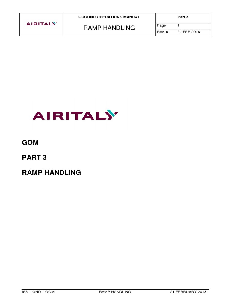 Ramp Handling | Download Free PDF | Aviation | Transport