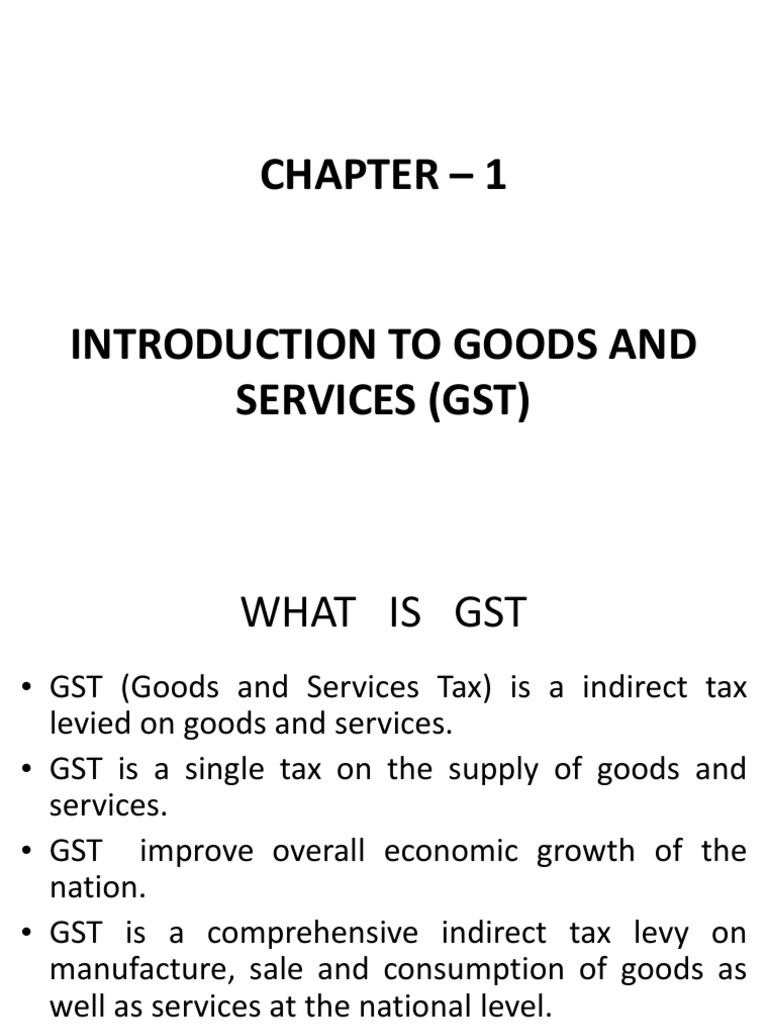 Introduction of GST | PDF | Value Added Tax | Taxes