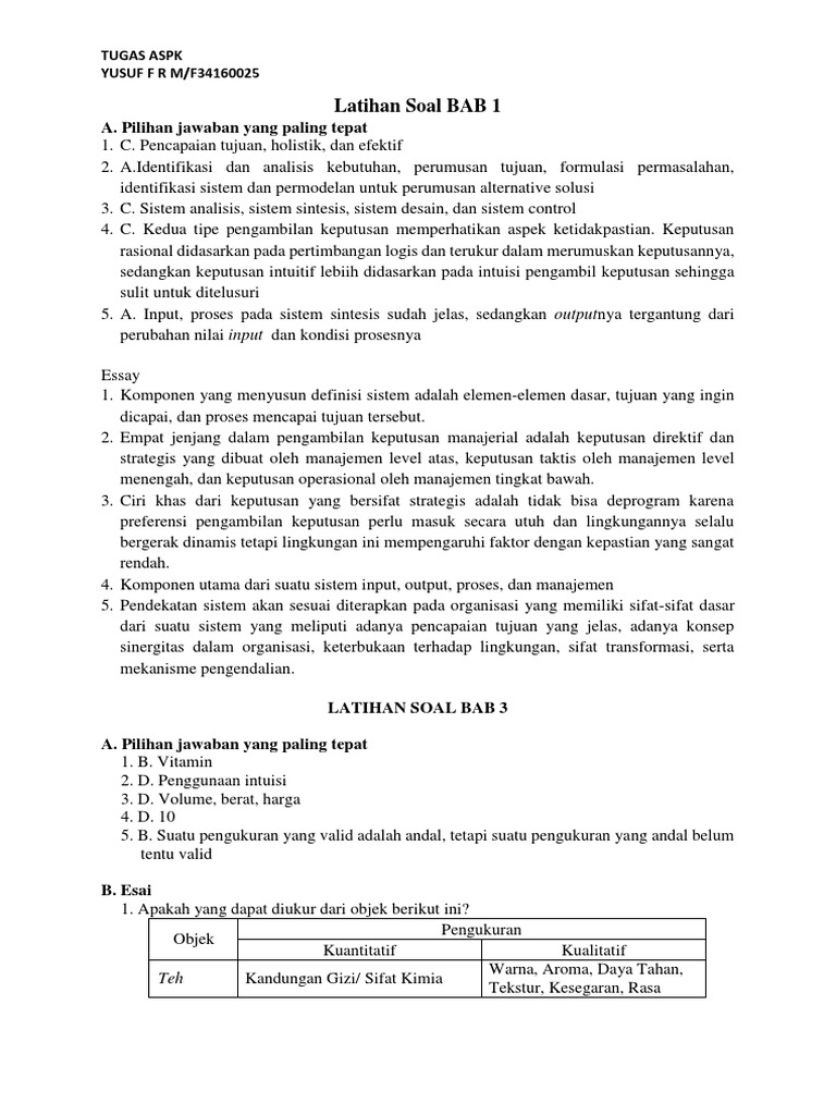 Aspk Pak Marimin Soal Buku | PDF