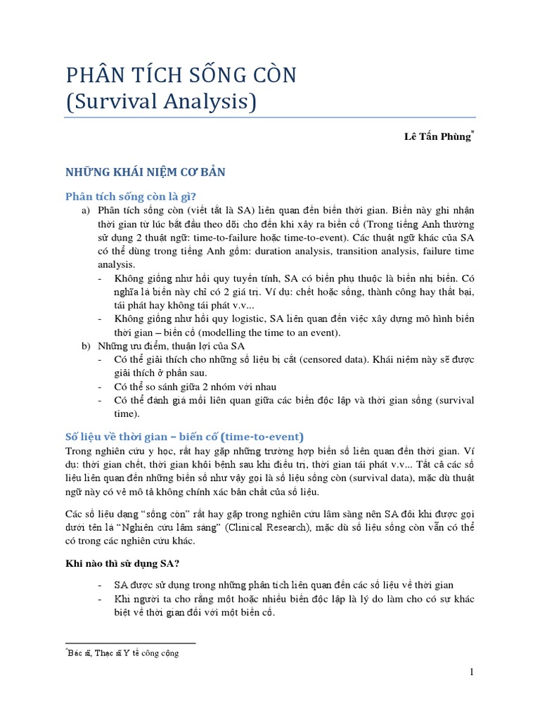 Survival Analysis | PDF