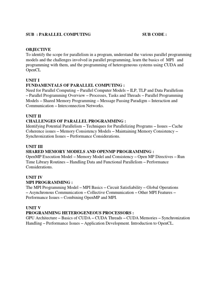 Parallel | PDF | Parallel Computing | Message Passing Interface
