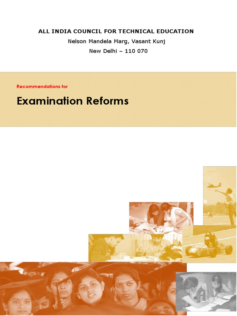 Examination Reforms: All India Council For Technical Education | PDF ...