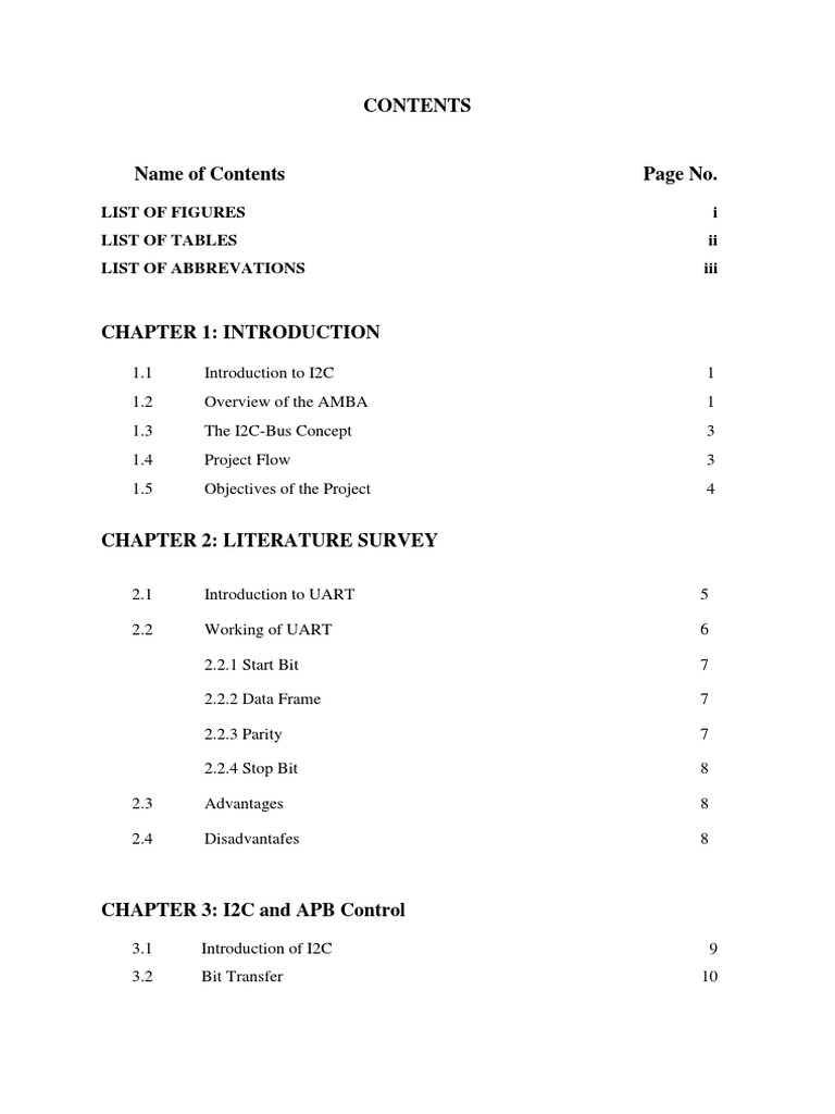 List of Figures I List of Tables II List of Abbrevations III | PDF ...