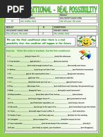 First Conditional Exercises | PDF