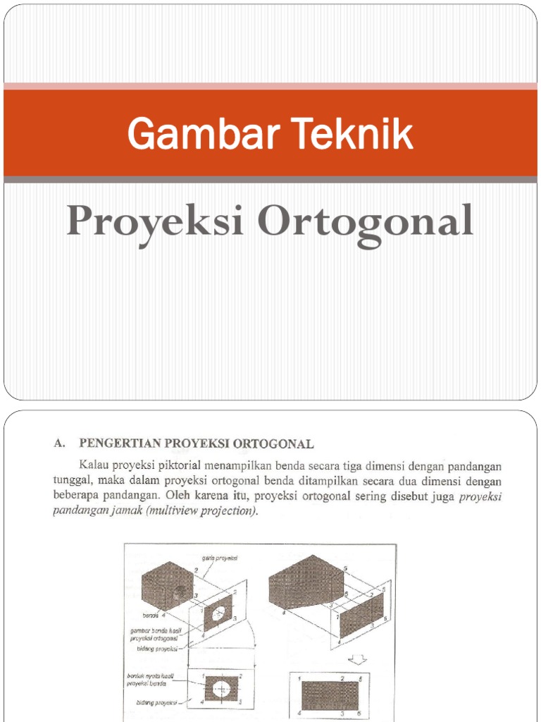 Panduan Proyeksi Ortogonal | PDF
