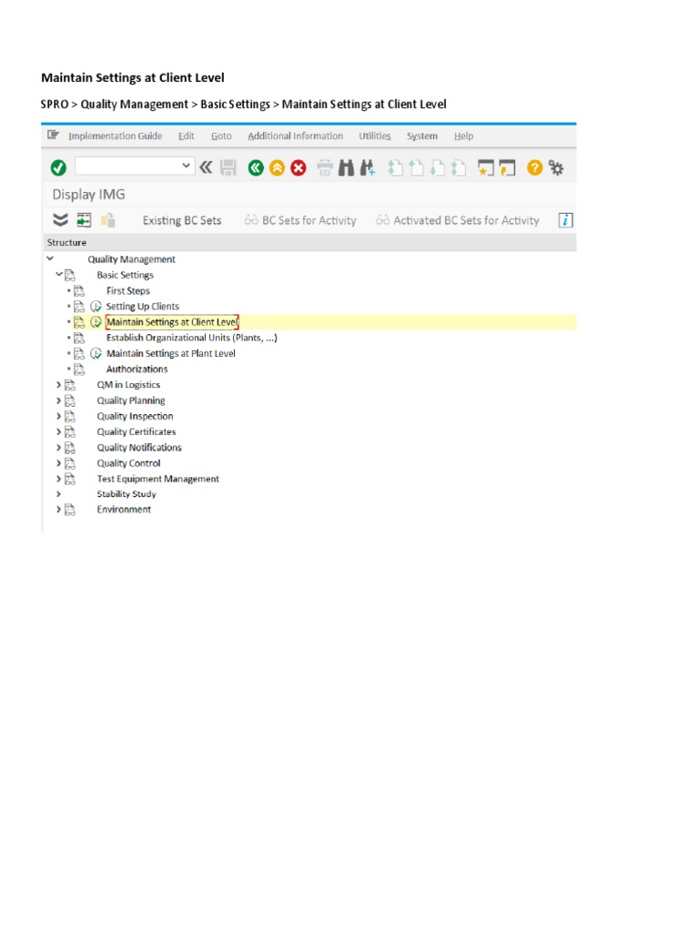 QM Configuration | PDF