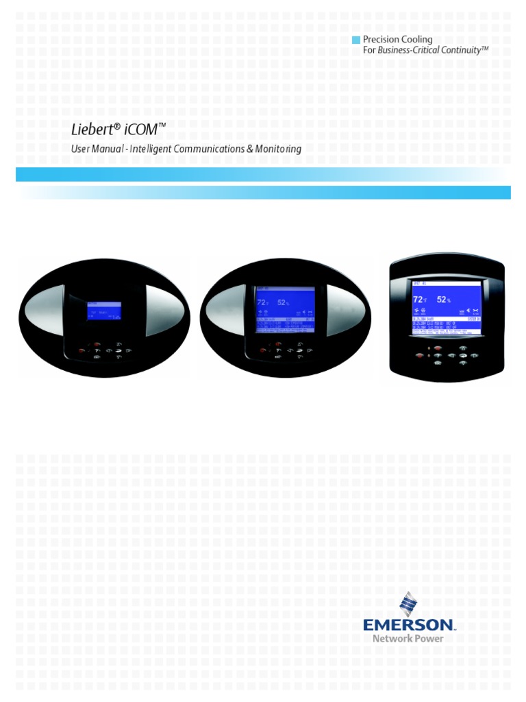 Liebert Icom: User Manual - Intelligent Communications & Monitoring ...