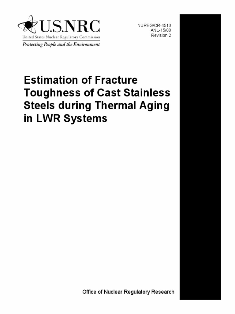 Nureg CR 4513 | PDF | Deformation (Engineering) | Fracture Mechanics