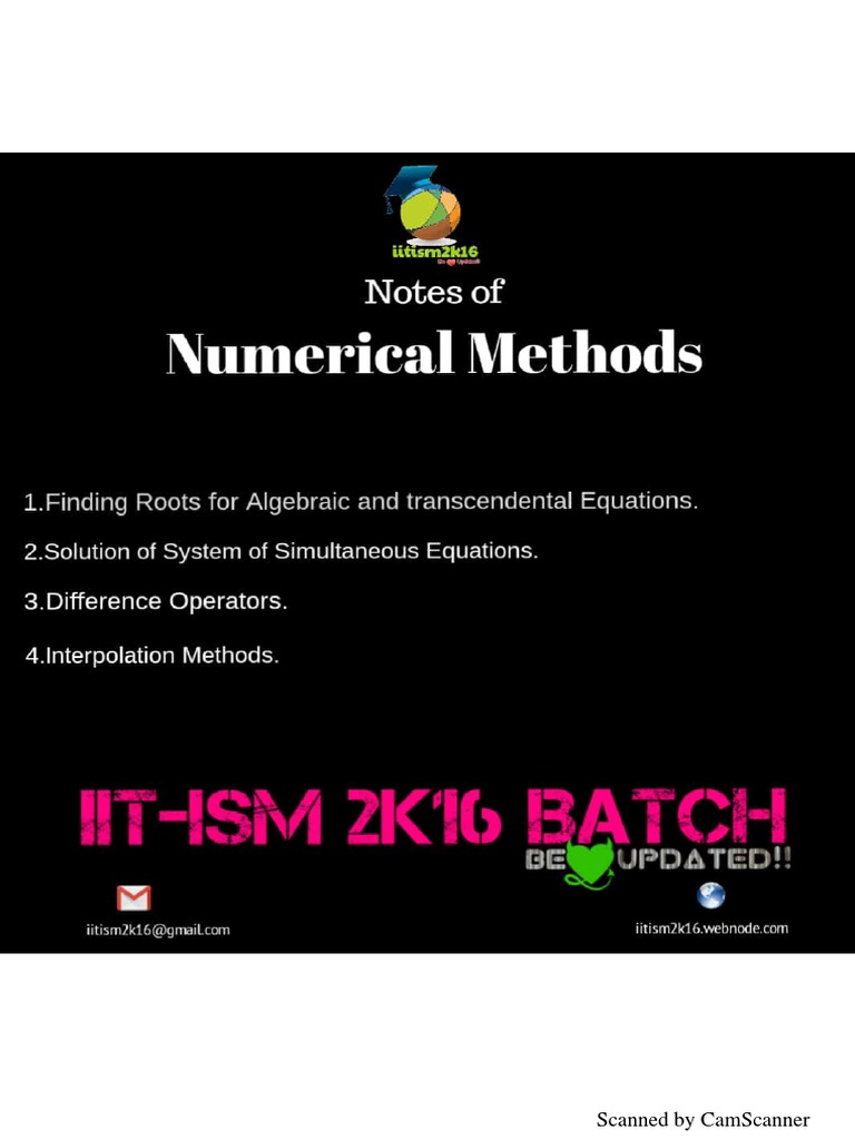 Numerical Methods | PDF