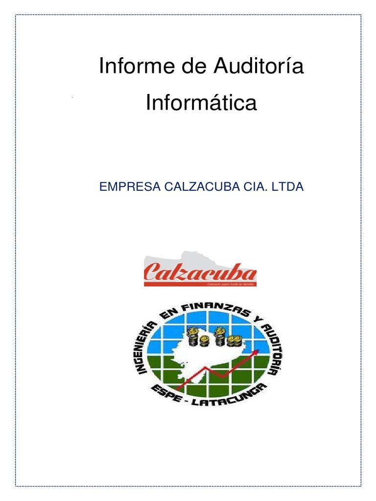 Informe de Auditoría Informática G | PDF | Cobit | Auditoría
