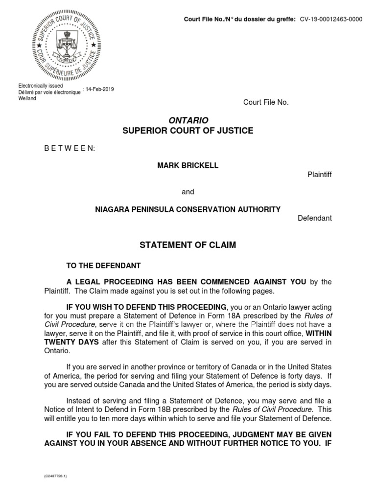 Mark Brickell vs. The NPCA | PDF | Damages | Employee Benefits