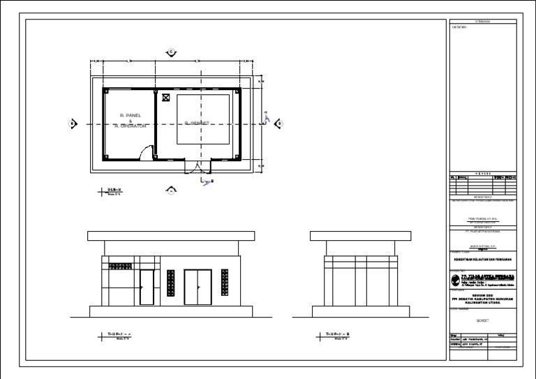 Denah dan Detail Ruang Genset | PDF
