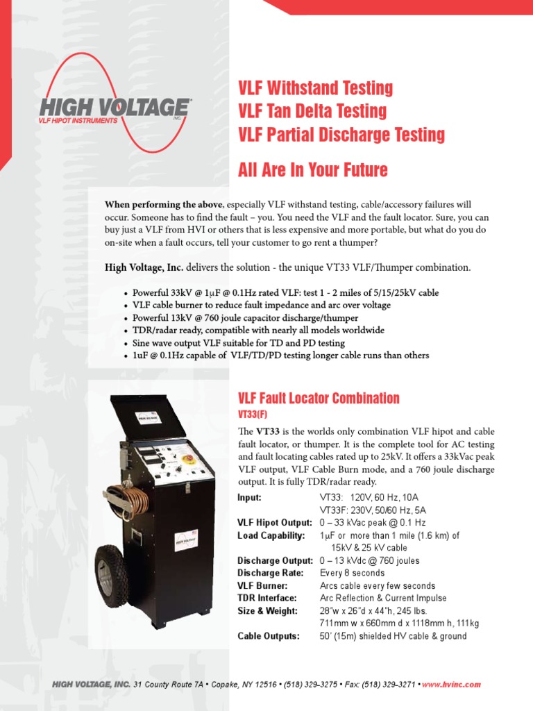 VT33 For Testing Contractors PDF | PDF | Power (Physics) | Physical ...