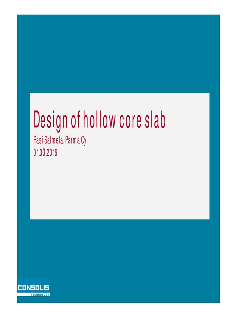 Design of Hollow Core Slab PDF | PDF | Fracture | Prestressed Concrete