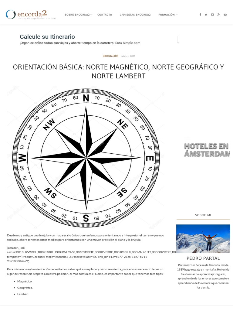 Existen tres tipos de Norte que debemos conocer para saber orientarnos ...
