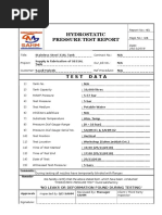 Water Leak Test Report Sample | PDF