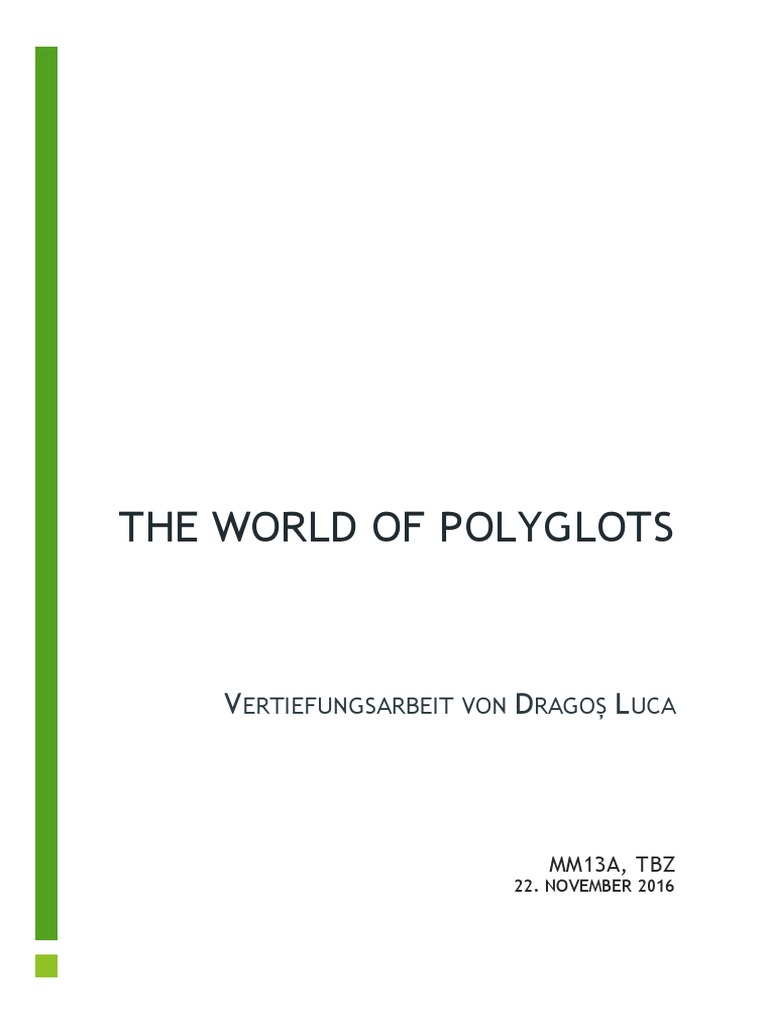 The World of Polyglots PDF | PDF | Multilingualism | Symbols