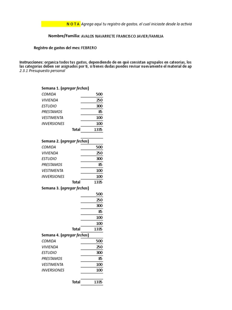 M1 U2 A2 FRAN Estadosfinancieros. | PDF | Pensión | Hipoteca Comercial