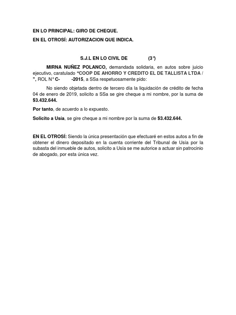 Giro de Cheque Scribd | PDF | Bancario | Servicios financieros