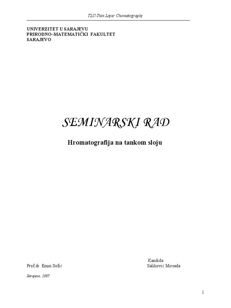 Seminarski TLC | PDF