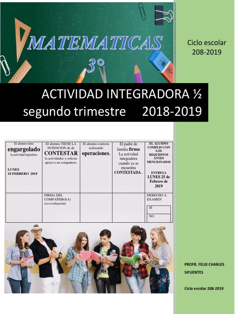 Integradora 1-2 (2do TRIM) | PDF | Triángulo | Euclides