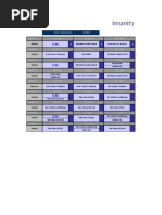 INSANITY Max 30 Workout Calendar | PDF | Physical Fitness | Physical ...