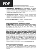 Minuta de Constitución de Consorcio | PDF | Consorcio | Justicia
