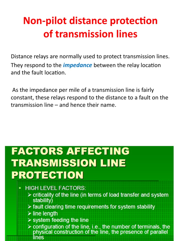 Distance Protection for Transmission Lines | PDF | Electrical Impedance ...