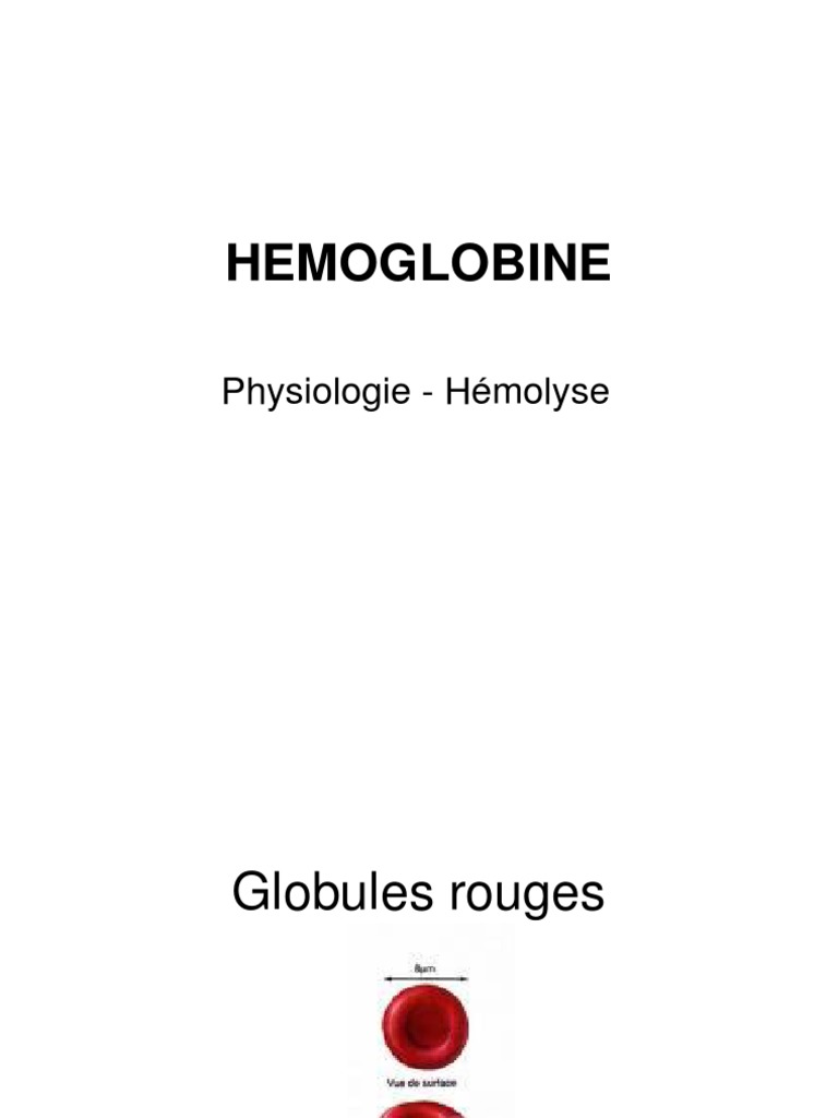 Hemoglobine 2009d1 | PDF | Hémoglobine | Biologie moléculaire