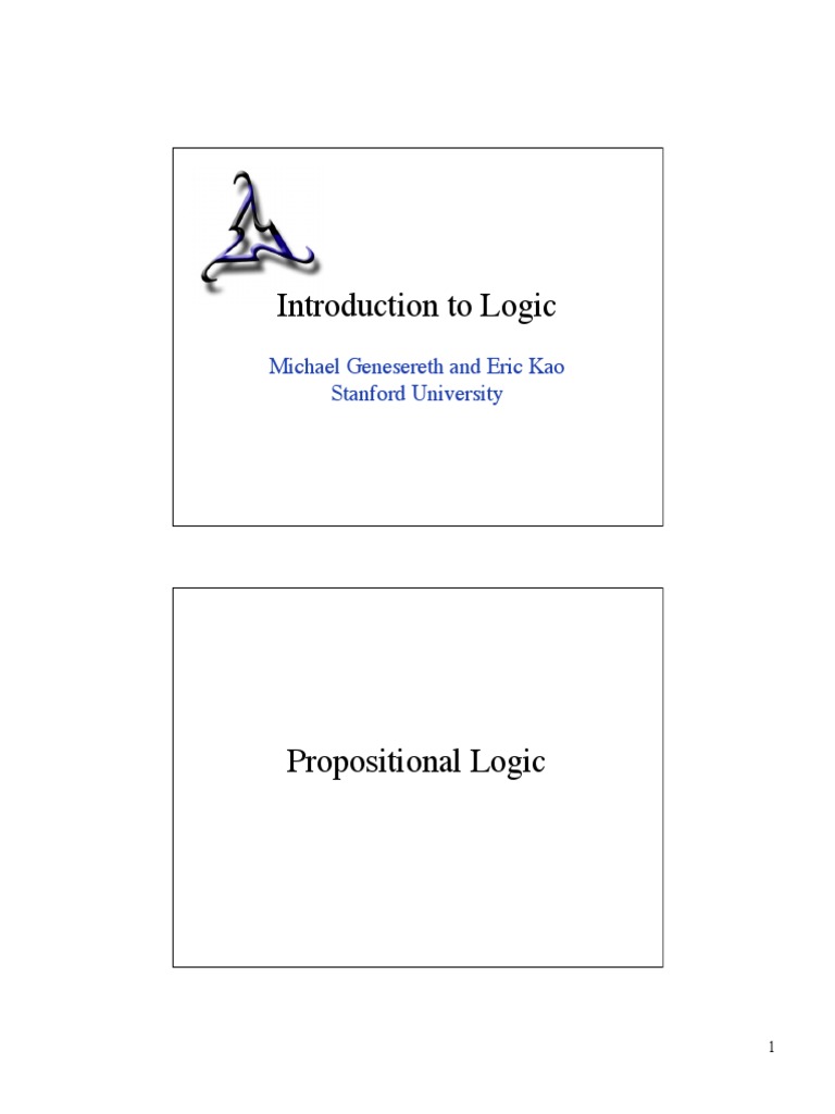 Slides Chapter 02 PDF | PDF | Interpretation (Logic) | Logical Consequence