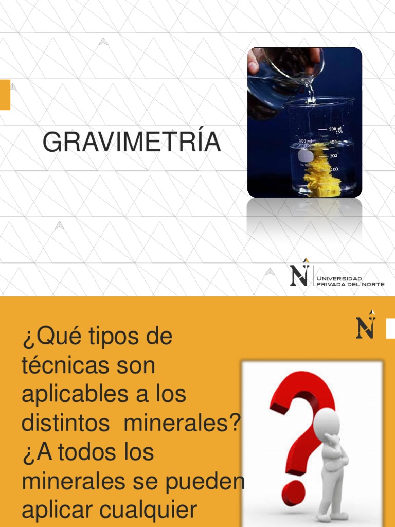 Gravimetría | PDF | Precipitación (Química) | Solubilidad