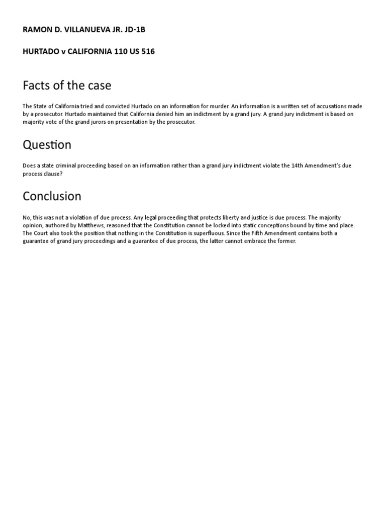 Due Process Cases | PDF | Overbreadth Doctrine | Search And Seizure