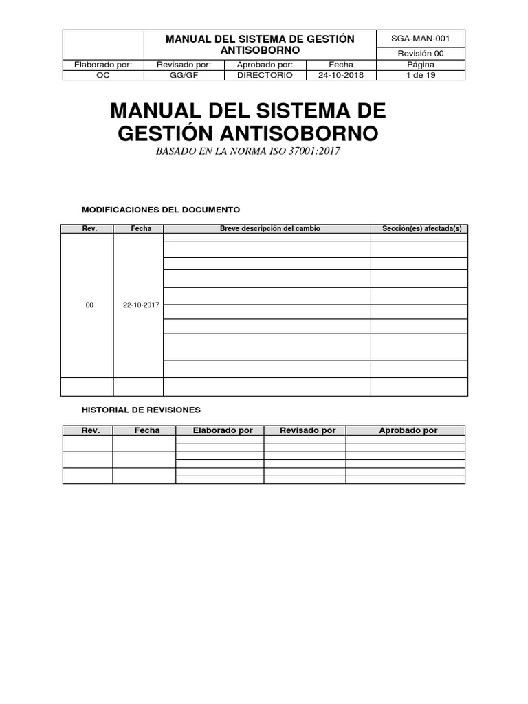 TP Sga Ma 001 Manual Sga | PDF | Corrupción política | Planificación
