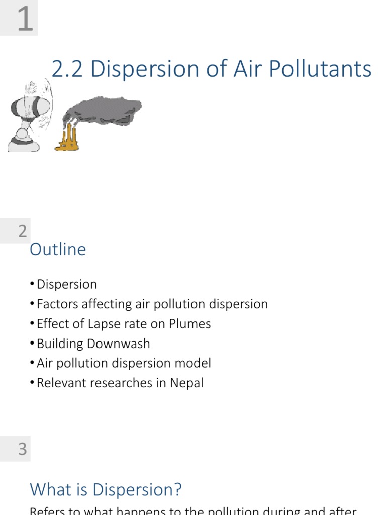 2.2 Air Pollution Dispersion | PDF | Atmosphere Of Earth | Branches Of ...