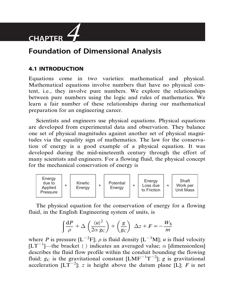 Chapter 4 - Foundation of Dimensional Analysis | PDF | Matrix ...