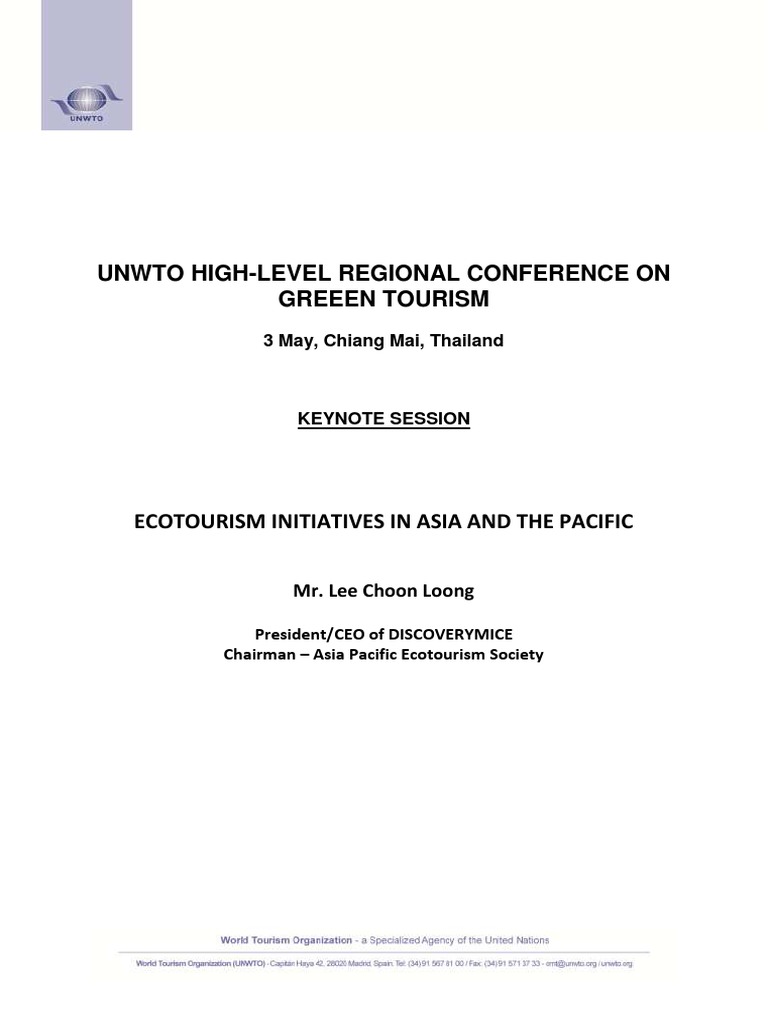 Ecotourism Initiatives in Asia | PDF | Association Of Southeast Asian ...