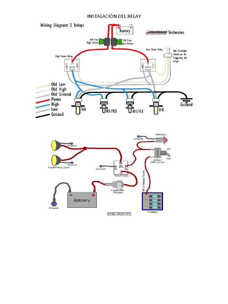 Instalación Del Relay